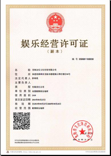 游戏厅文化经营许可证截图