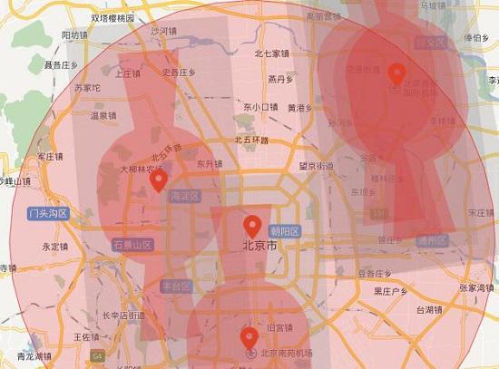 大疆无人机限飞区域截图