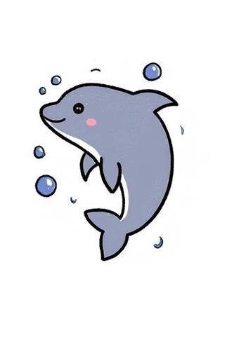 qq红包海豚简笔画