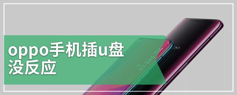 oppo插u盘没反应图标