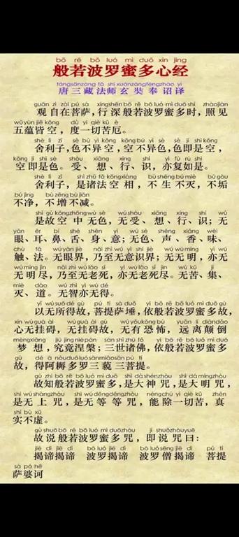 《心经》原文全文读诵图标
