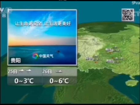桌面显示天气预报截图