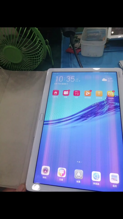 华为m5屏幕模糊截图