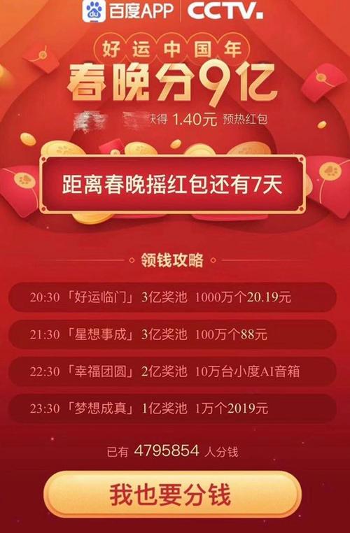 春晚红包活动规则图标
