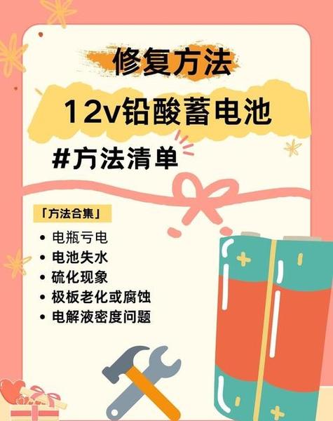 12v铅酸蓄电池修复方法图标