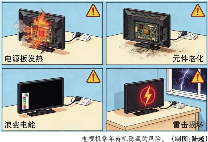 电视机没有关机直接拔电源可以吗图标
