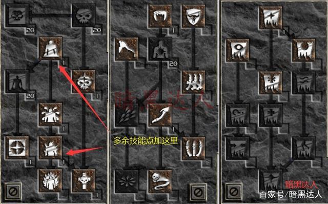 暗黑2死灵法师技能加点图标