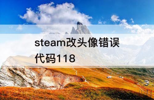 steam改头像错误代码118 (steam怎么改名字,错误代码-118)图标