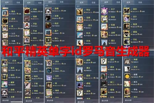 和平精英罗马音单字id不常见的可复制大全 (和平精英单字id罗马音生成器)图标