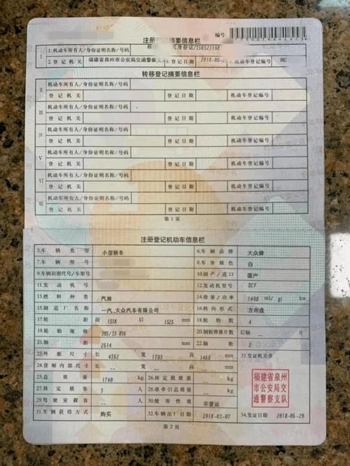 机动车登记证书电子版图标