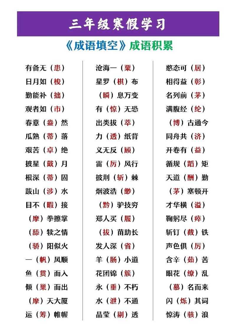 成语填空题100道答案图标