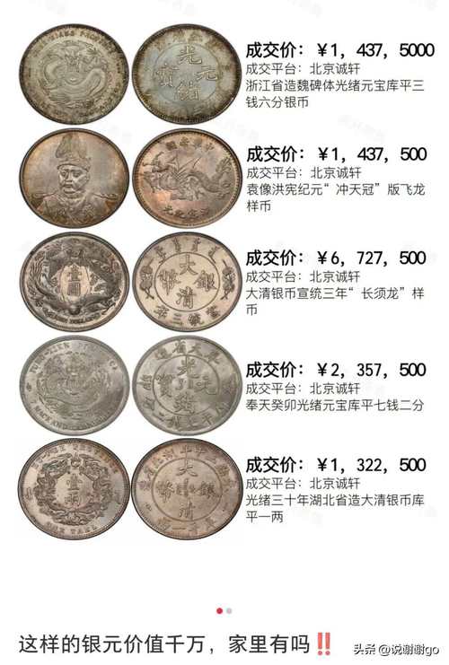 龙银元图片及价格大全集