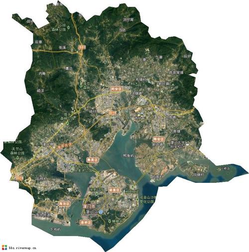 厦门市卫星地图高清版图标