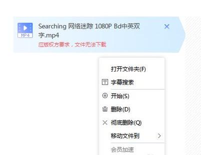 迅雷怎么绕过因版权无法图标