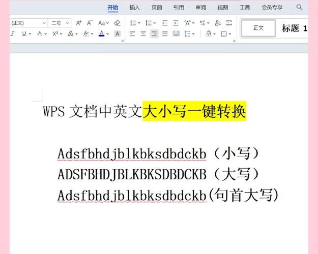英文大小写转换