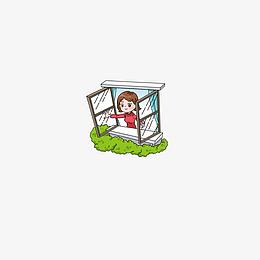卡在窗户的女孩截图