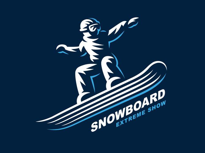 高山滑雪和自由式滑雪图标