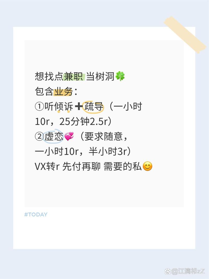 树洞倾诉兼职