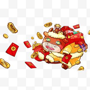 金牛送宝红包版图标