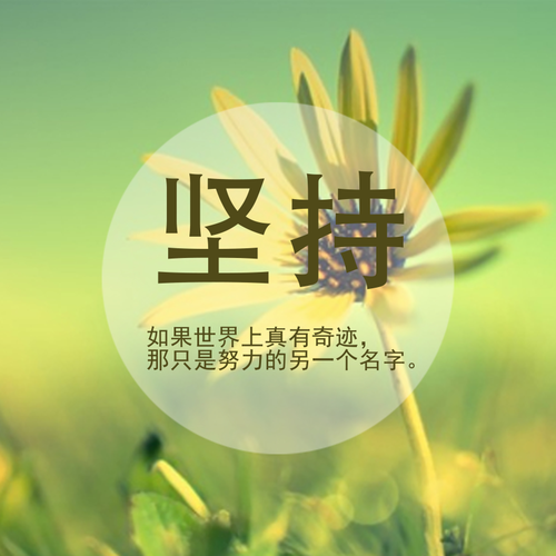 坚持与努力
