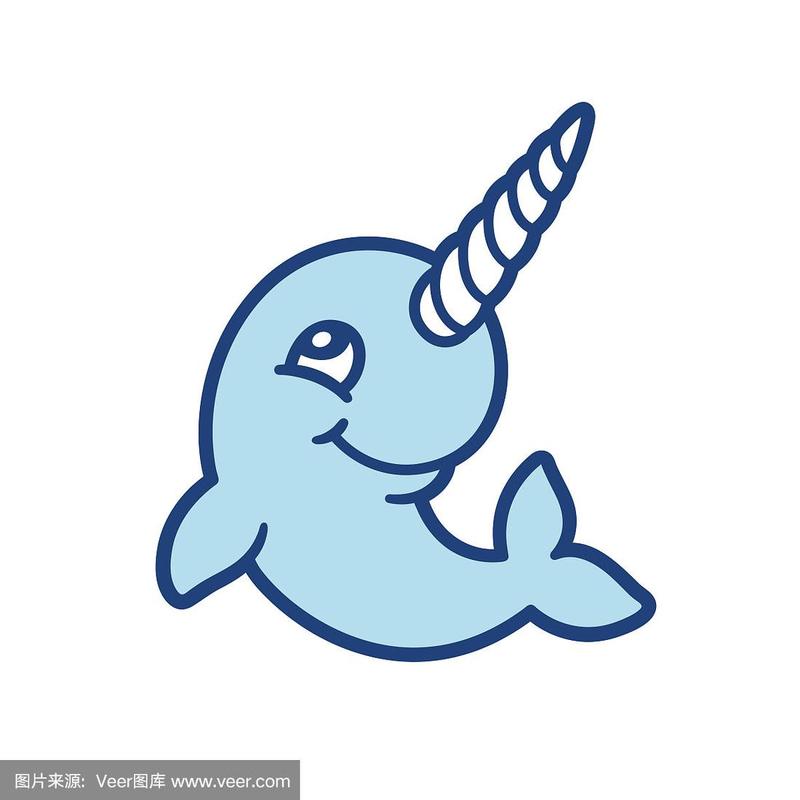 独角鲸绘制图标
