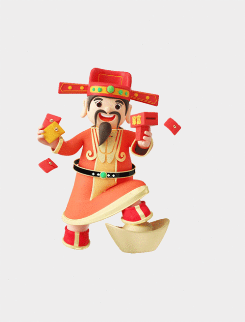 财神抢枪乐图标