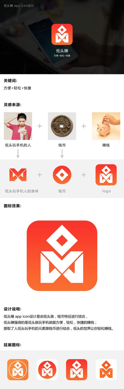 低头赚app图标
