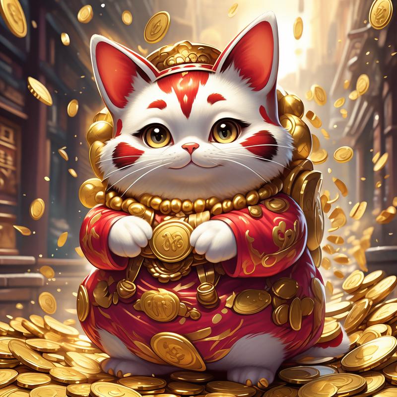 招财猫王红包版图标