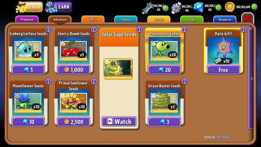 植物大战僵尸2无限钻石免费下载免排队截图