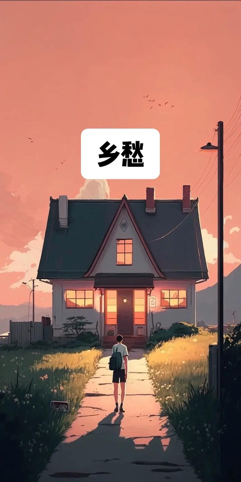 小时候的乡愁是一枚小小的邮票表情包截图