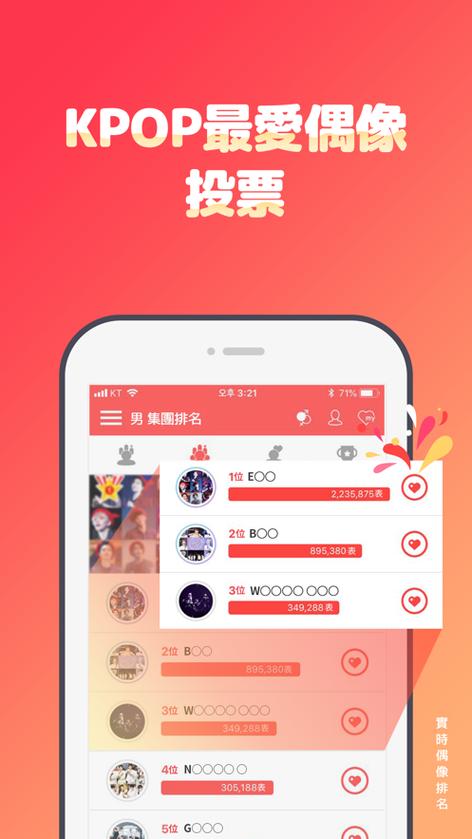 韩爱豆投票