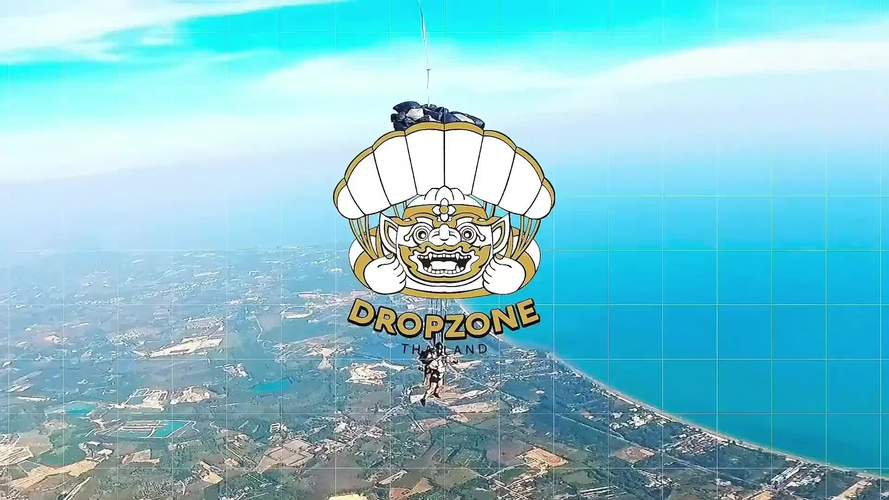 低空跳伞3D图标