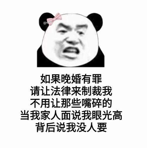 如果晚婚有罪请让法律来制裁我表情包