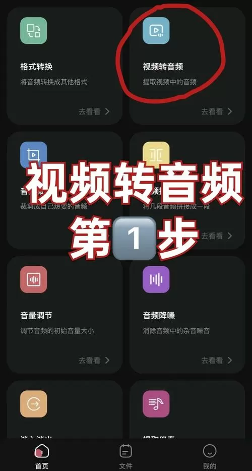 怎么将视频转换成音频截图