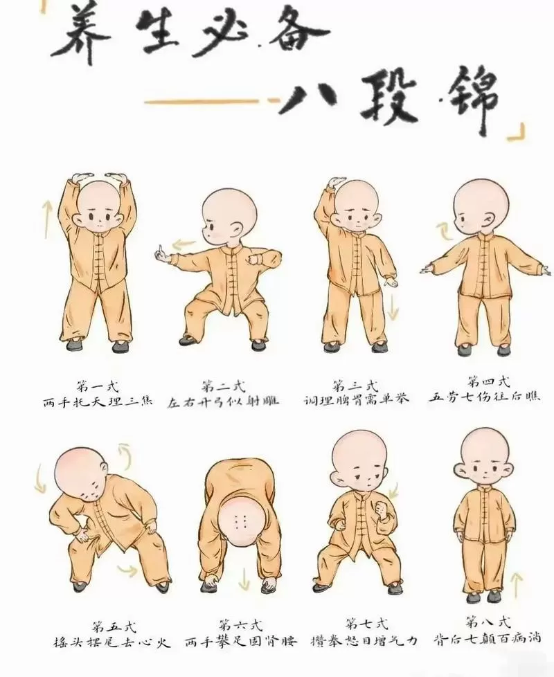 坐式八段锦教学视频口令图标