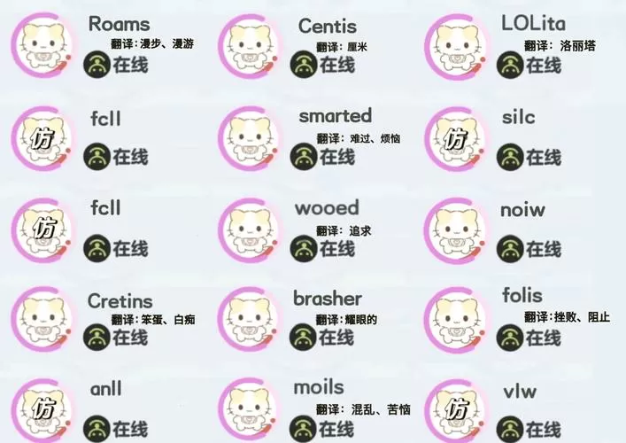 猫咪视频最新地域网名和名字图标