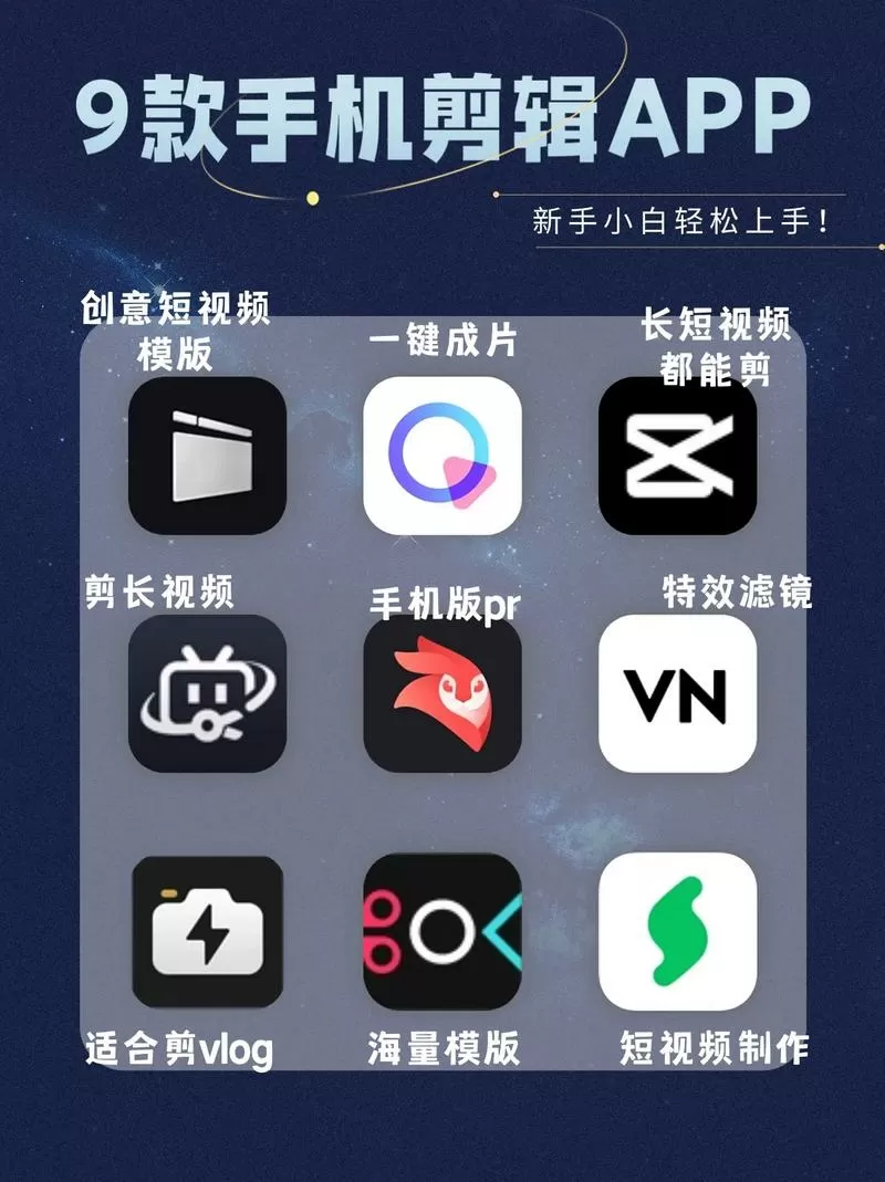 免费剪辑软件手机软件图标