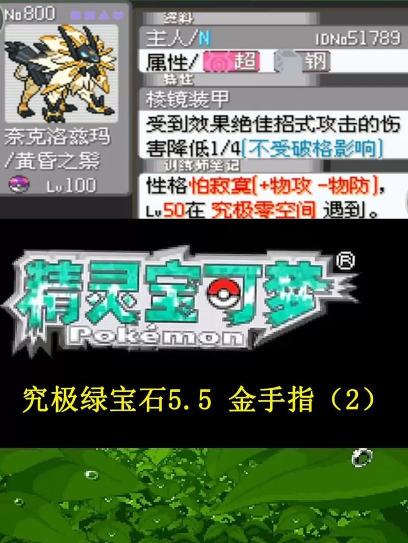 口袋妖怪绿宝石金手指代码说明截图