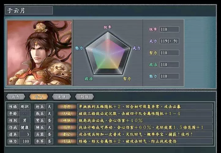 三国志11特技搭配图标
