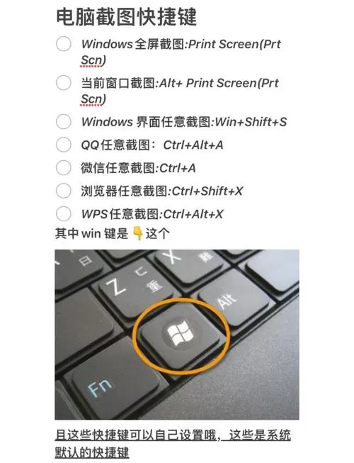 win7截图快捷键图标