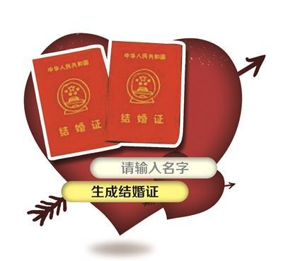 结婚证制作生成