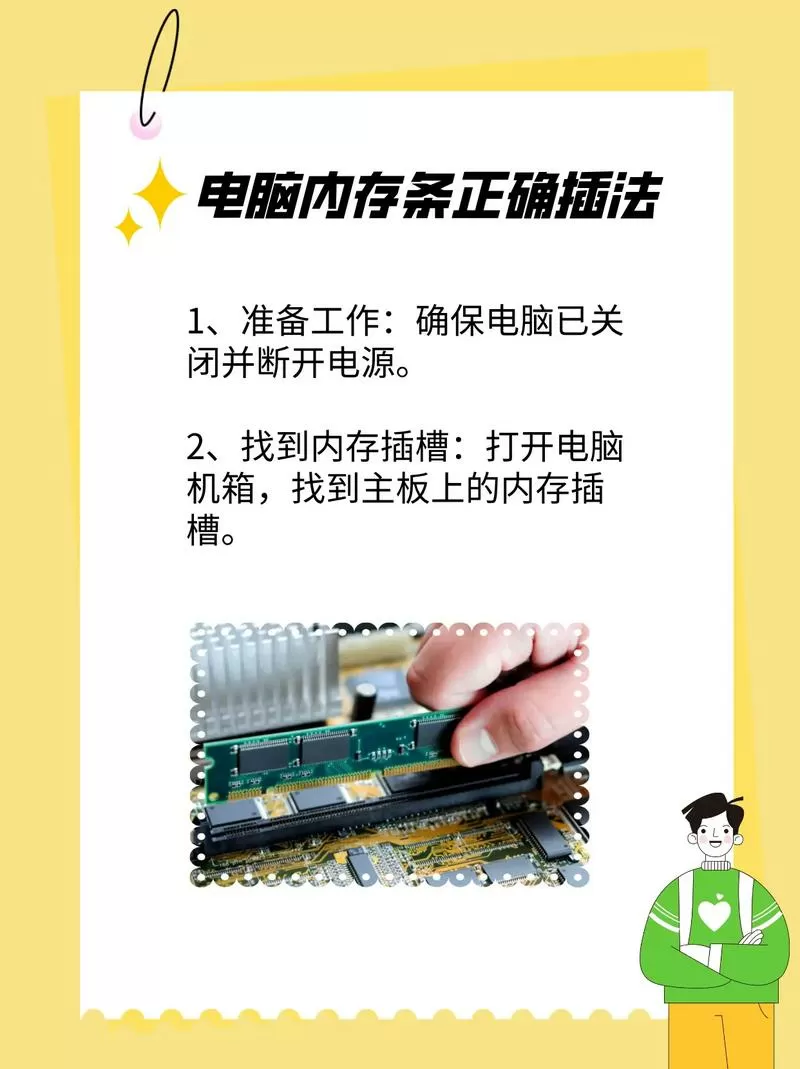 华硕主板内存条怎么插