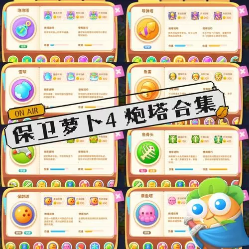 保卫萝卜4所有图鉴大全图标