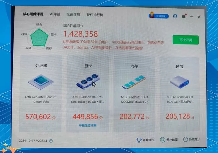 鲁大师14万分什么水平