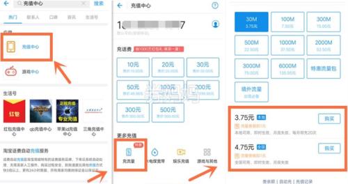 电信怎么充流量图标