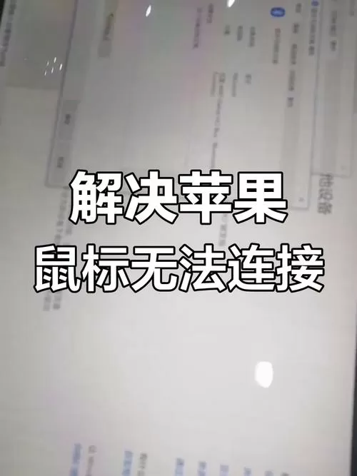 苹果电脑连接不到鼠标图标