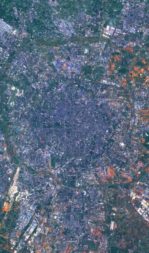 成都市卫星地图高清版