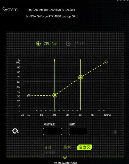 如何设置风扇转速图标