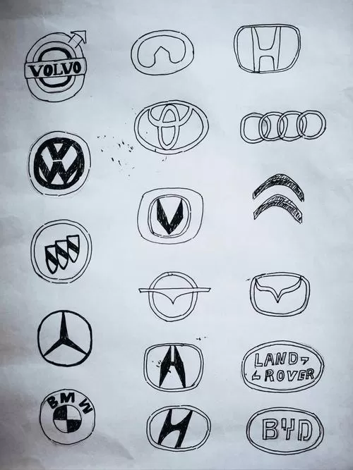 汽车简笔画怎么画图标