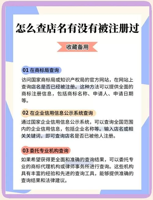 开店名字如何查询是否已经注册图标